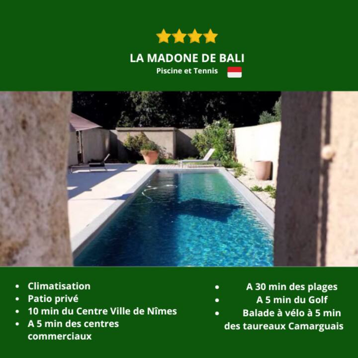 La Madone De Bali, Piscine, Tennis, Parking - Caissargues