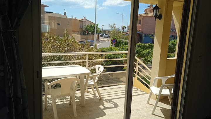 Dans Maison Vue Mer 1mn Plage Grand T3 Terrasse - Valras-Plage