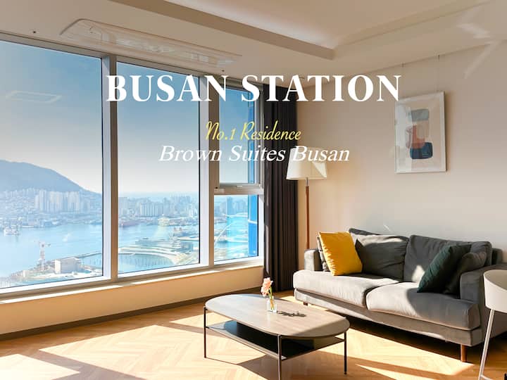 【부산역 5분】 #오션뷰#고층 - 51m²|최대3인|침대1|취사+빨래o / 짐보관+무료주차 - Busan