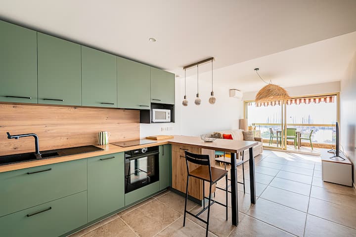 2 Chambres Vue Mer, Piscine Et Garage - Menton