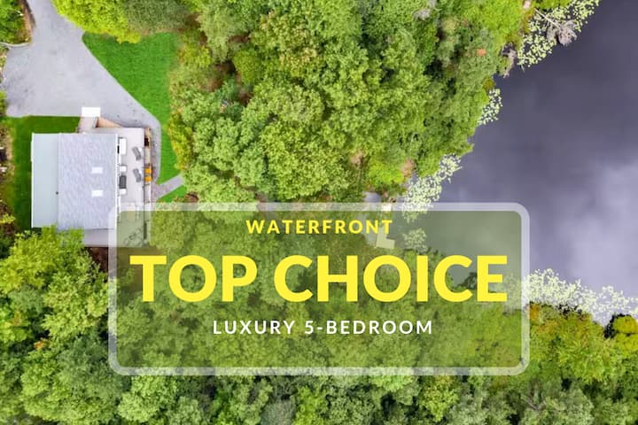 Waterfront | 5br | Luxury Finish - Kalahari Indoor Waterpark, Pocono Manor