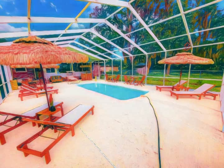 Luxurious 5 Br/12 Beds/pool/ocean/jacuzi/3 Kit/5ba - Jacksonville, FL