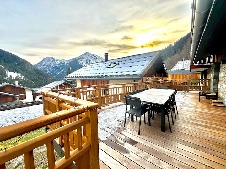 Grand Chalet Pied De Pistes, Sauna, Large Terrasse - Champagny-en-Vanoise