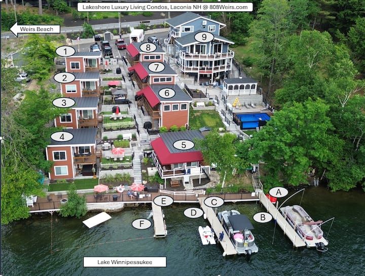 Winnipesaukee Lakefront Luxury Unit #3 W Hot Tub - Laconia, NH