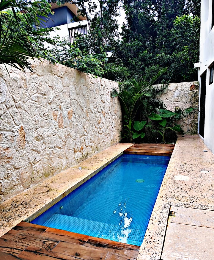 Casa Kaan. Alojamiento Familiar, Alberca Privada - Puerto Morelos