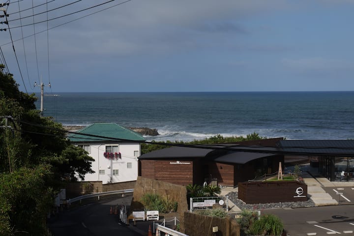 俯瞰太平洋、海边1分钟、海景别墅整栋享用、観海荘 侨日客栈No.105 - Oarai
