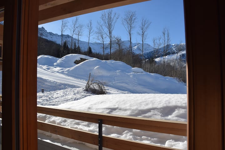 Apt Neuf 2 Ch+2 Sdb, Terrasse, Wifi, Ski Aux Pieds - Les Avanchers-Valmorel