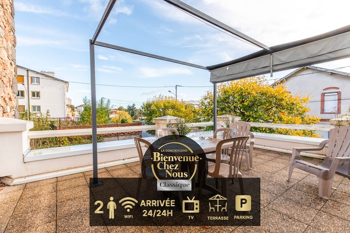 La Terrasse Châtel-guyon Tout Confort Avec Garage - Châtel-Guyon
