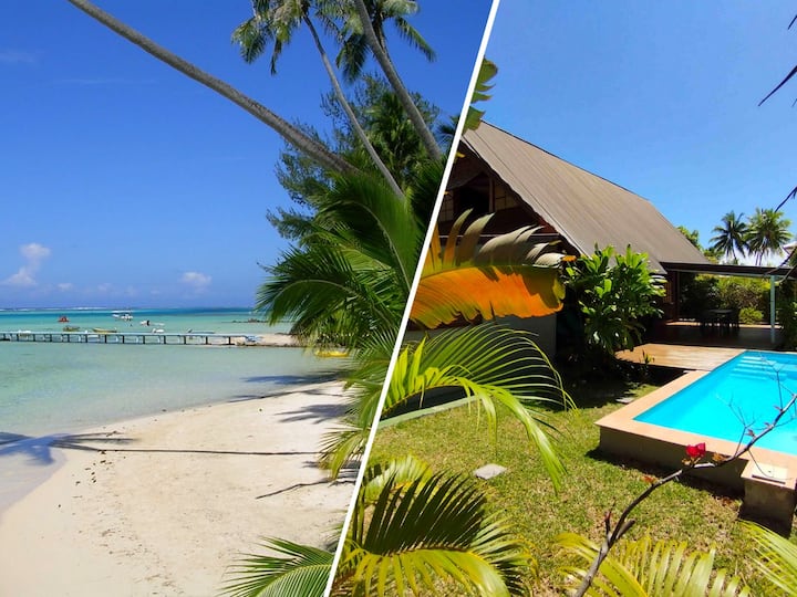 Moorea Pool & Lagoon House - 8/10p - French Polynesia