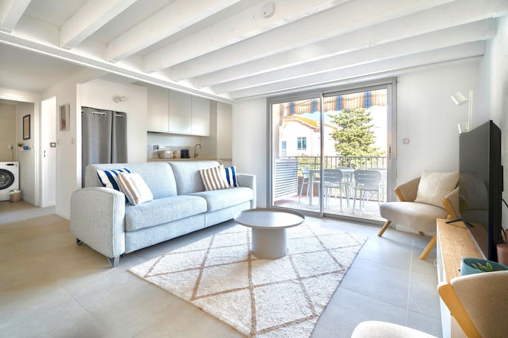 ÉLégant Duplex 3 Ch. – Clim Terrasse - Mer à Pied - Cap Estérel
