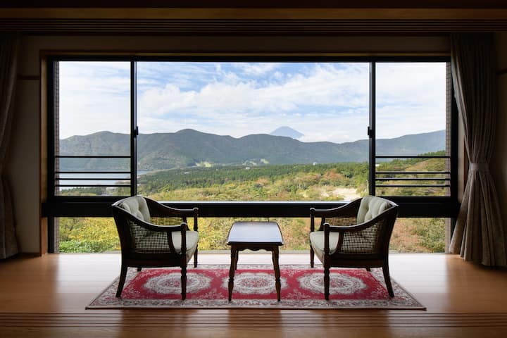 Hot Spring With A Great View｜ 8 Ppl [Tsutsuji]. - Hakone
