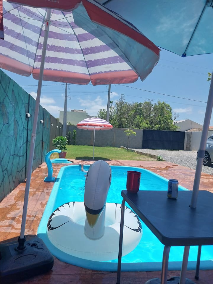 Linda Casa Com Piscina, 130 Metros Praia - Guaratuba
