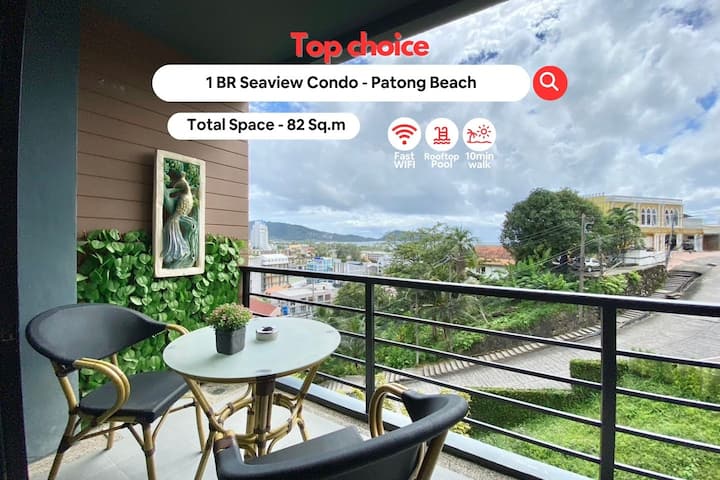 Patong 1 Br Seaview Luxury Condo, 5 Mins To Beach - Patong