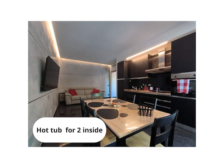 Cozy 1-br With Hot Tub For 2 And Park View - Roma