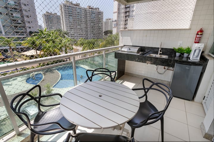 Varanda Gourmet, Wifi 350mb, Segurança 24h Piscina - Rio de Janeiro