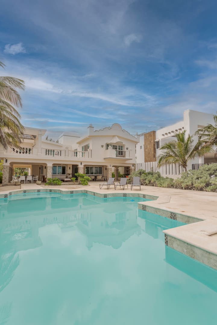 Xix-mar, Gran Casa Frente Al Mar Con Asistencia - Yucatán