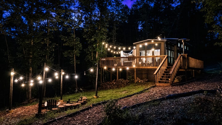 Private Forest Tiny Home With Hot Tub - North Carolina