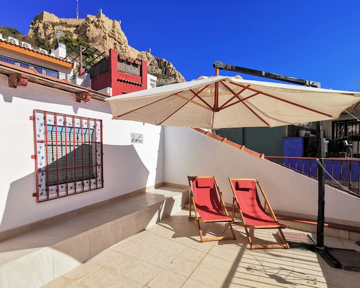Casita Barrio San Roque With Terrace - 亞利坎提