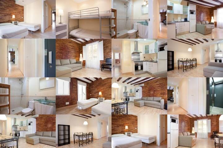 Great 2 Nice 2-bedr Flats Close Las Ramblas 10ppl! - Barcellona