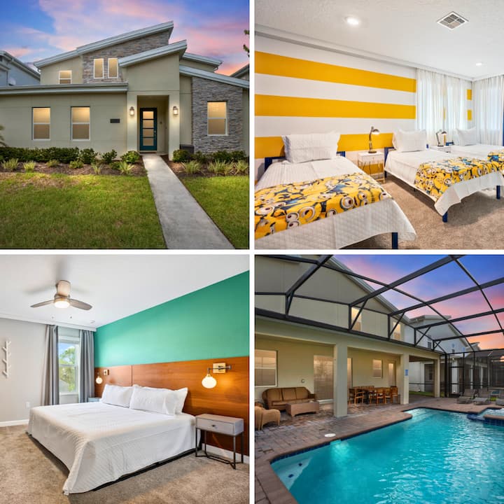 Amazing 08bdrms/sleep 20/pool/close To Disney - Kissimmee, FL