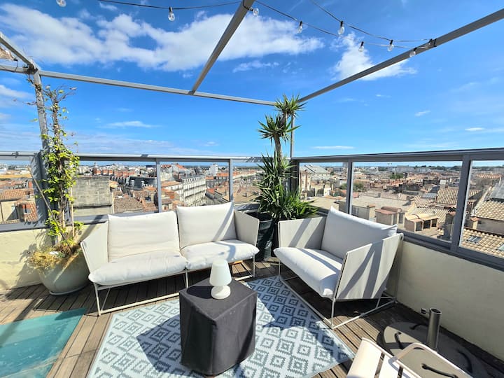 Havre De Paix Et Magnifique Rooftop Au Coeur Ville - Montpellier