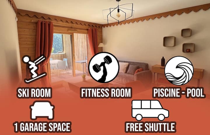 Piscine, Sauna, Navette Privée, Vue Exceptionnelle - Champagny-en-Vanoise