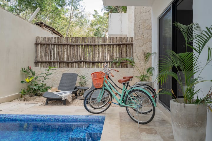 1br With Private Pool And Two Bicycles Included - Tulum