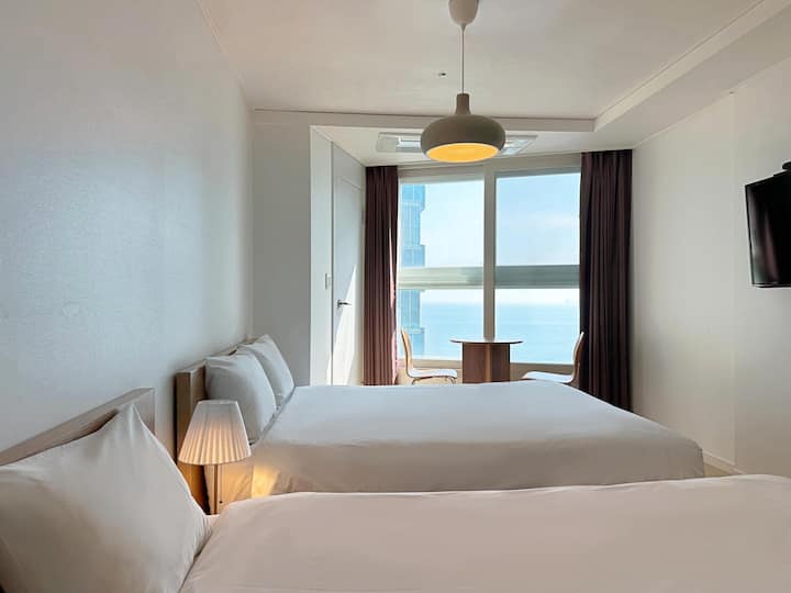 • Viola • 오션뷰 해변1분 워터파크1분 넷플릭스 무료주차 취사 - Busan