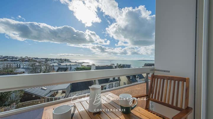Appartement Vue Mer 2 Pers Plage à Pied 2 Min - Concarneau