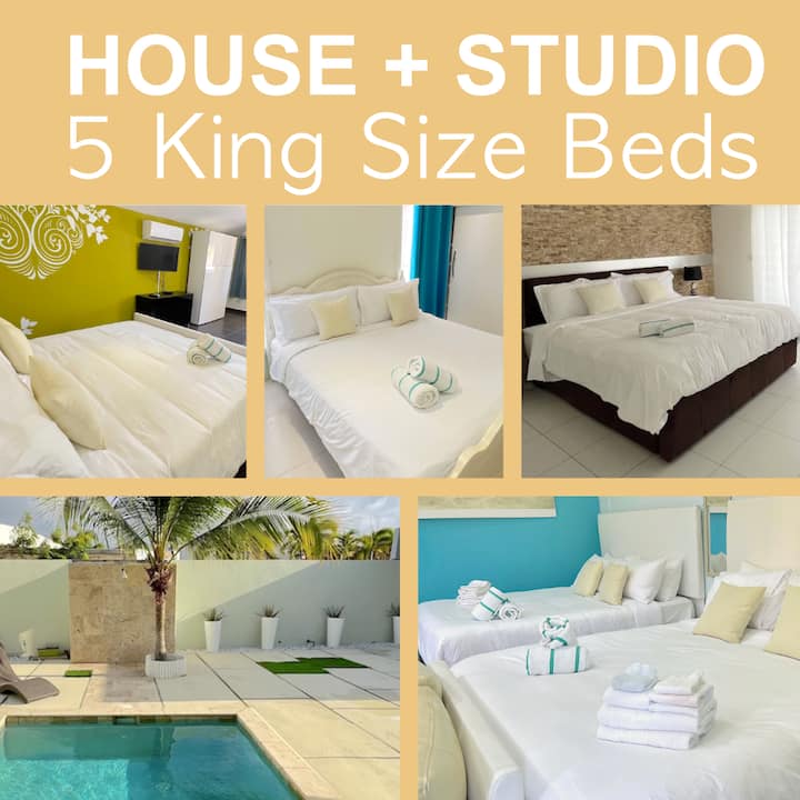 Charming Villa Sleeps 10 W/private Plunge Pool - 아루바