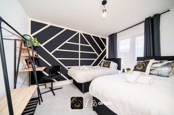 3bedhouse|salford|7guests|parking|garden|longstays - Manchester