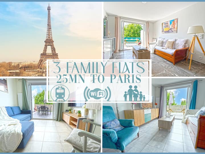 25mn De Paris Centre / Parking & Quartier Calme - Nanterre