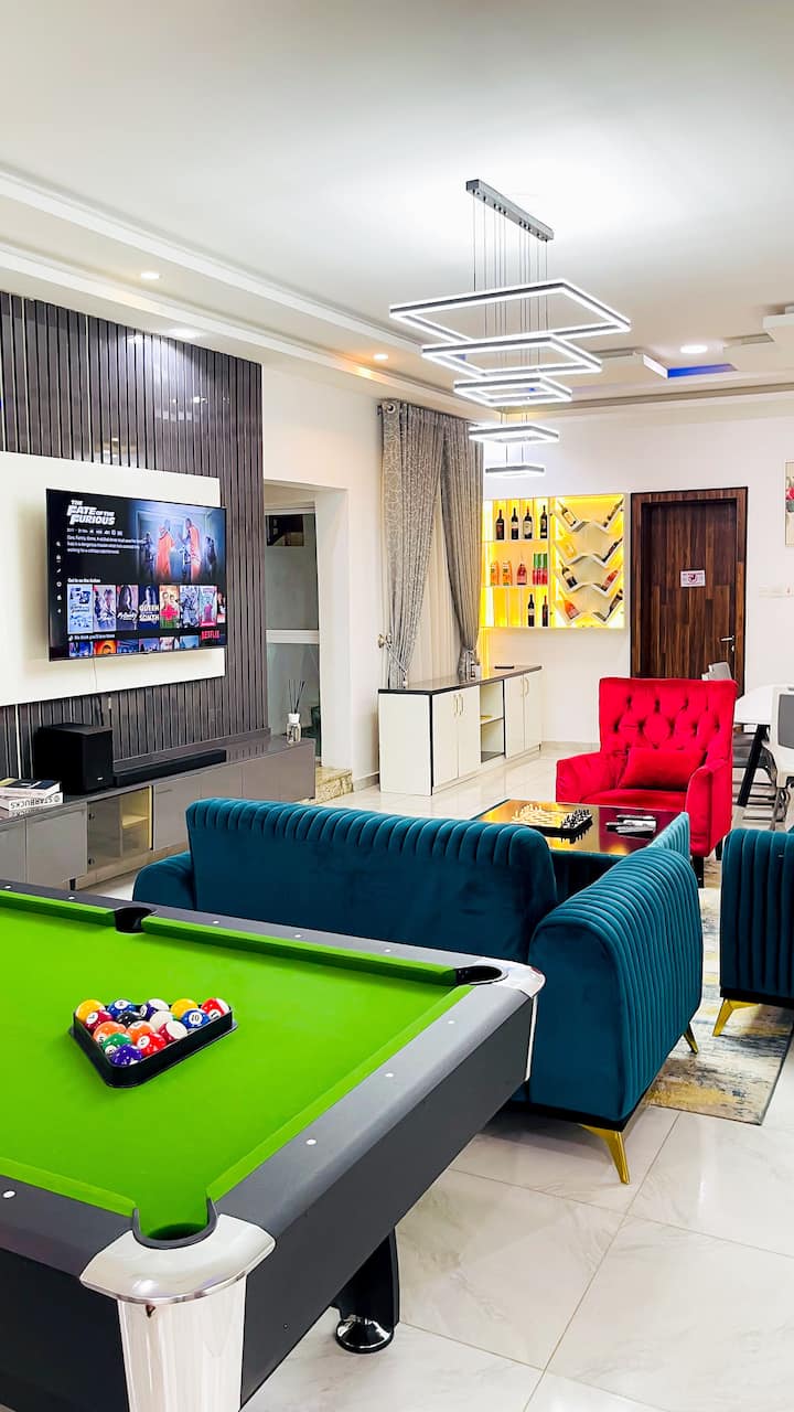 Luxury 5br Terrace Abuja Wuse| Snooker, Bbq, Wi-fi - Abuja