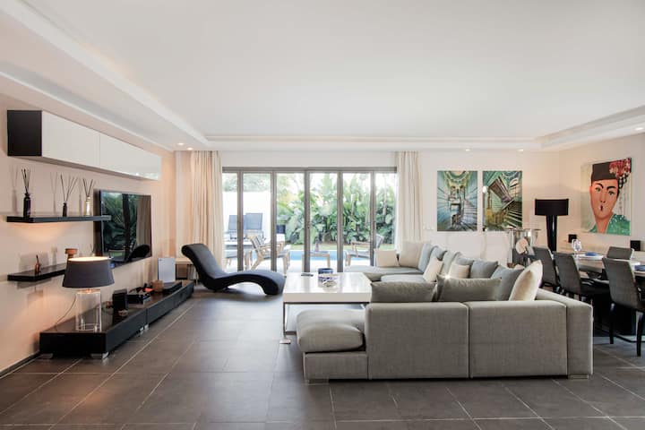 Rdc Villa Avec Jardin & Piscine Privée - Tunus şehir