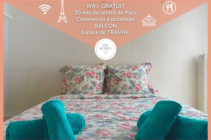 Le Castel Home - Appartement Pour 6 Près De Paris - Chilly-Mazarin
