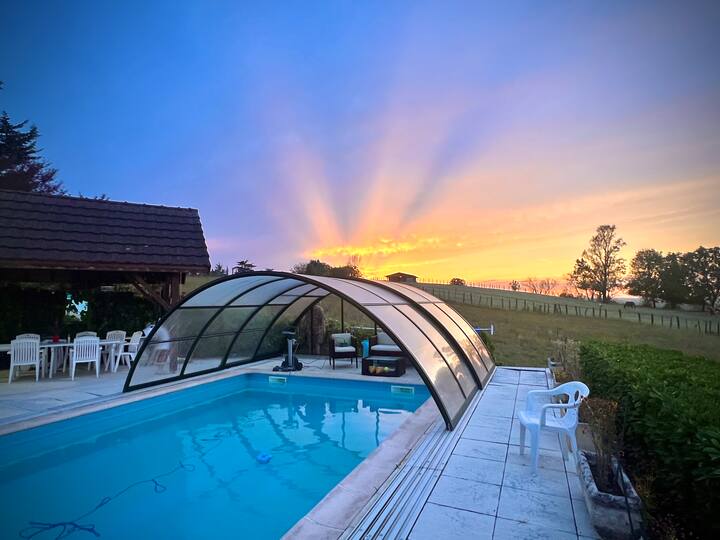 Maison Avec Piscine Et Vue Panoramique Montagne - Walibi Rhône-Alpes