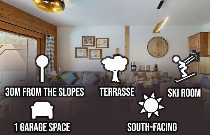 Pied Des Pistes - Superbe Vue - 15m² De Terrasse - Champagny-en-Vanoise