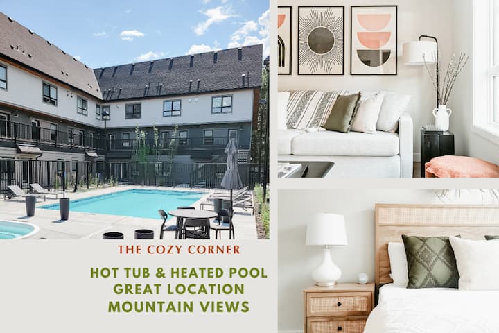 Modern Cozy Condo, Pool-mtn Views-prime Location - Canmore