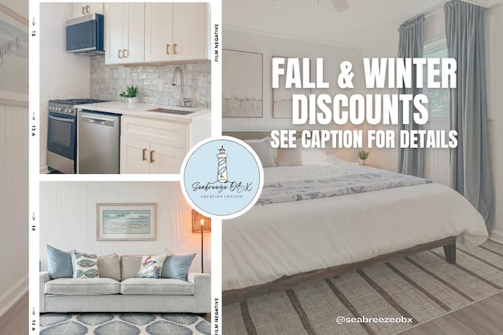Fall & Winter Discounts | Cute N Cozy | Pets Ok - Frisco, NC