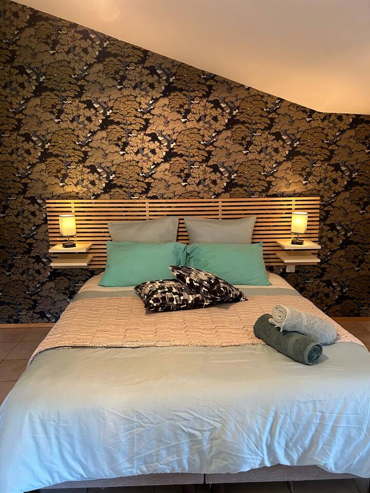 Mas Le Canton, Chambre D'hôtes "Turquoise" - Saint-Jean-du-Gard