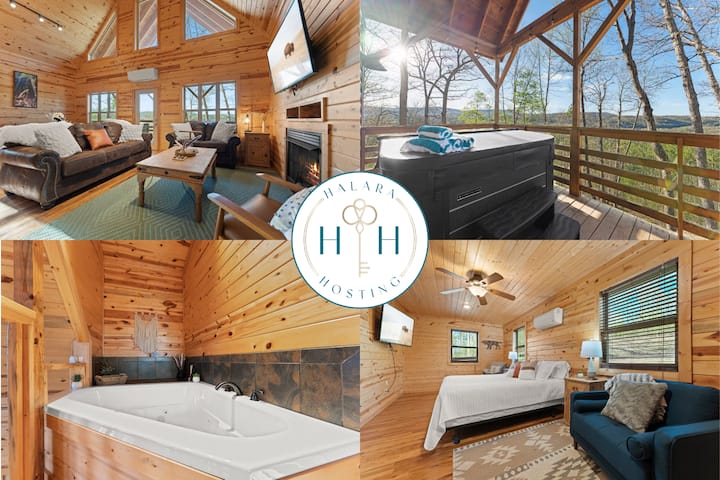 Mnt. View Cabin Near River W/hot Tub+fire Pit - Jasper, AR