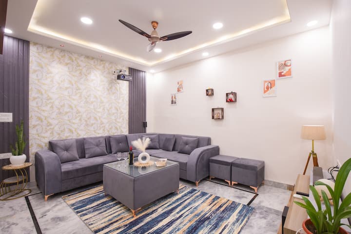 Luxury 3bhk With Projector, Ac, Wifi | Dune Cove - 자이푸르