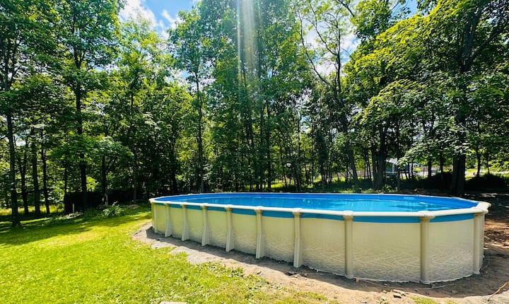 Rustic Private Ranch W/ Saltwater Pool & Hottub! - Tannersville, PA