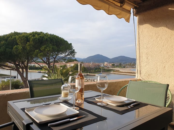 Terrasse Vue Mer Et Marina Golfe Saint-tropez - 3p - Cogolin