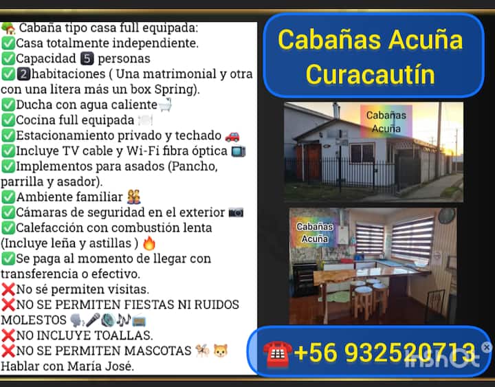 Cabañas Acuña - Curacautin