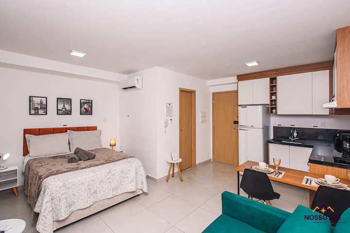 Studio 812: Piscina | Academia | Estacionamento - Juiz de Fora