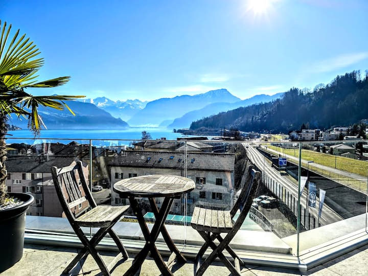 Penthouse Mit Berg Und Seesicht - Lucerne
