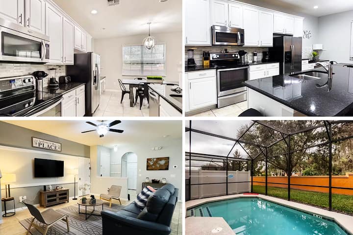 Modern 4br Home • Pool • No Carpet Near Disney - Kissimmee