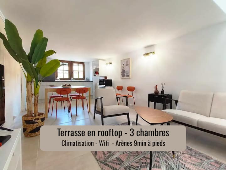 Rooftop De La Roquette Arles - Terrasse - Clim - Arles