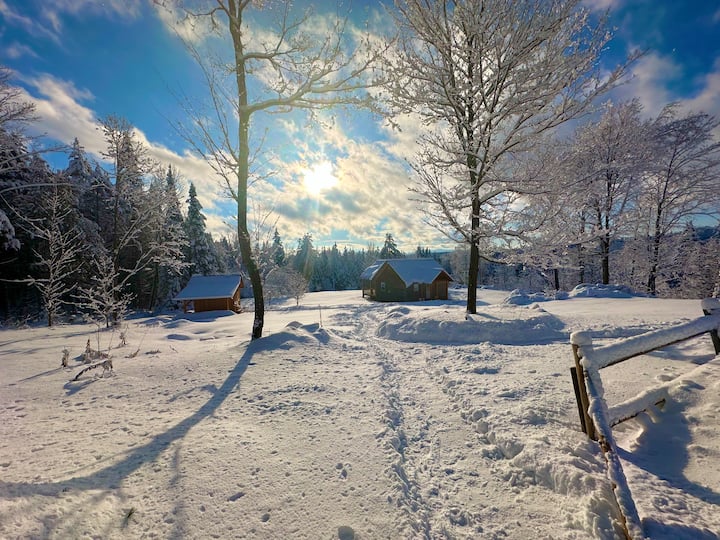 Xc-ski Heaven, Modern Secluded Cabin In Greensboro - Vermont